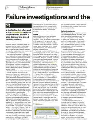 Failure investigations and the forensic process (part 1) - The ...