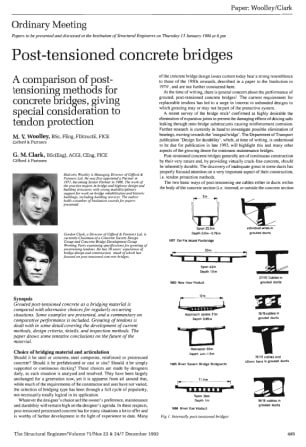 Post-Tensioned Concrete Bridges. A Comparison of Post-Tensioning ...