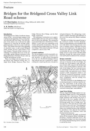 Bridges for the Bridgend Cross Valley Link Road Scheme - The ...