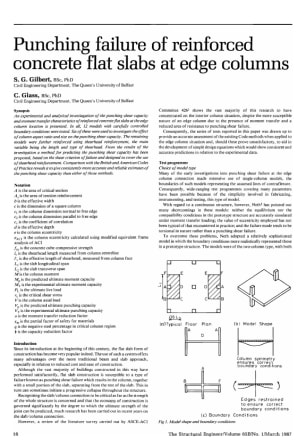 Punching Failure of Reinforced Concrete Flat Slabs at Edge Columns ...
