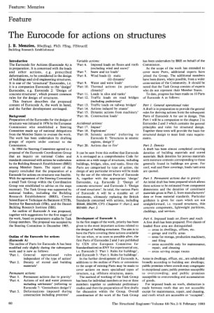 The Eurocode for Actions on Structures - The Institution of Structural ...