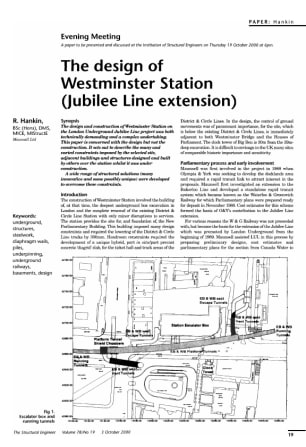 The Design of Westminster Station (Jubilee Line Extension) - The ...