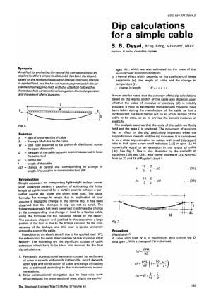 Dip Calculations for a Simple Cable - The Institution of Structural ...