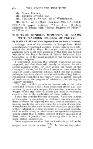 The true bending moments of beams with various degrees of fixity - The ...