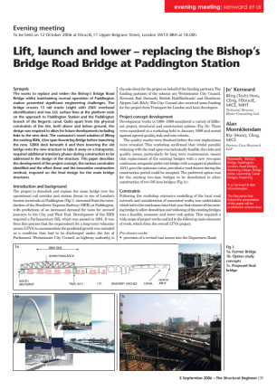 Lift, launch and lower - replacing the Bishop's Bridge Road Bridge at ...