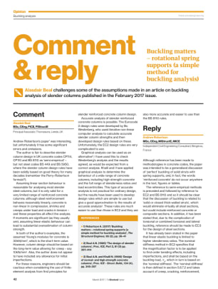 Comment & reply: Buckling matters – rotational spring supports - The ...