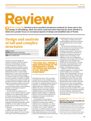 Book review: Design and analysis of tall and complex structures - The ...
