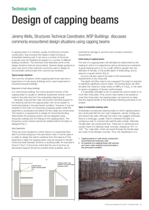 Design of capping beams - The Institution of Structural Engineers
