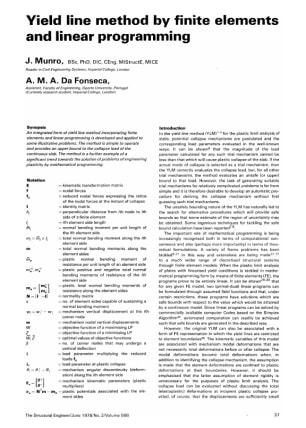 Yield Line Method by Finite Elements and Linear Programming - The ...