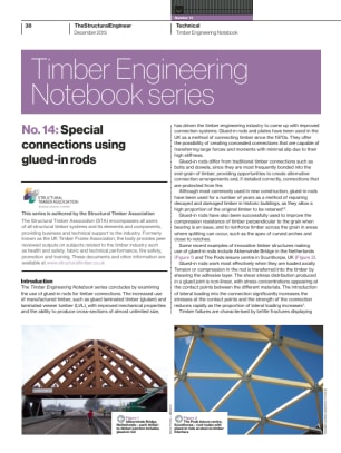 Timber Engineering Notebook No. 14: Special connections using glued-in ...