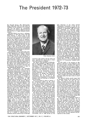 The President 1972-73 - The Institution of Structural Engineers