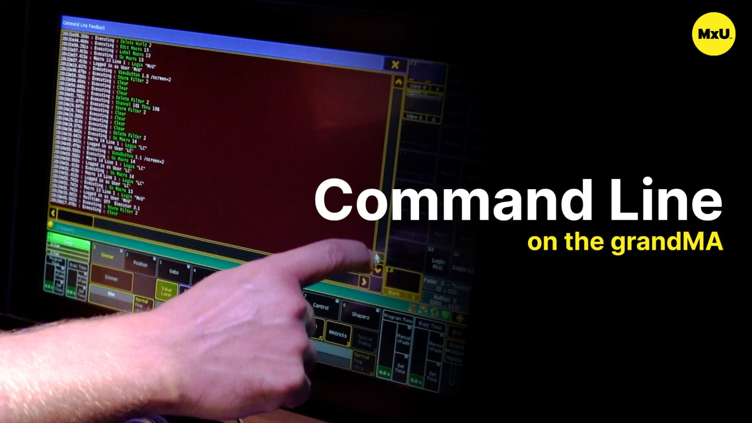 Command Line on the grandMA - MxU