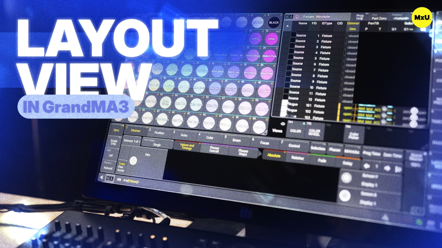 Layout Views in GrandMA3 - MxU