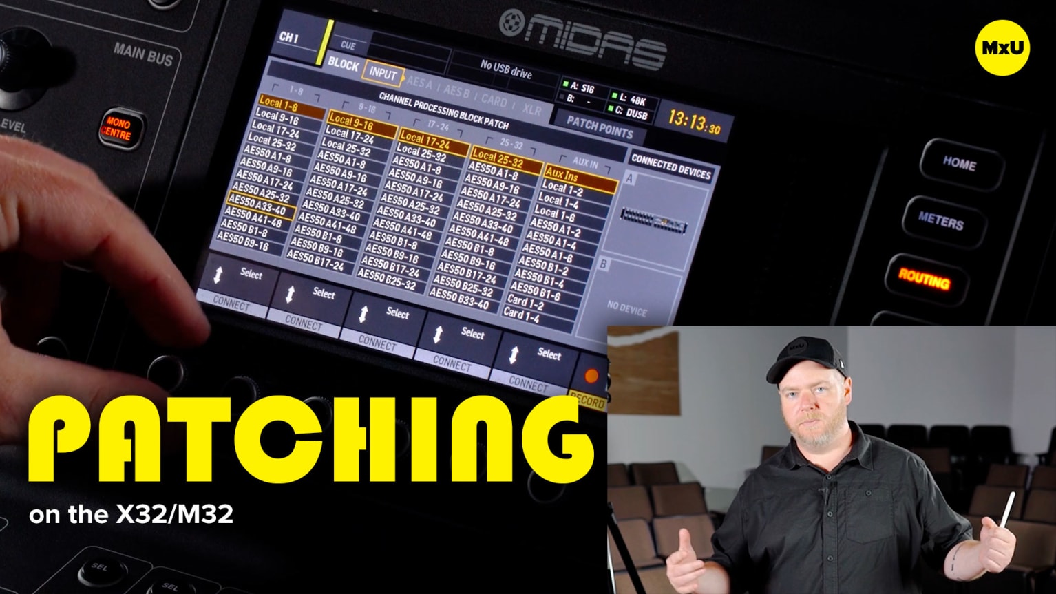 Patching on the X32 / M32 - MxU