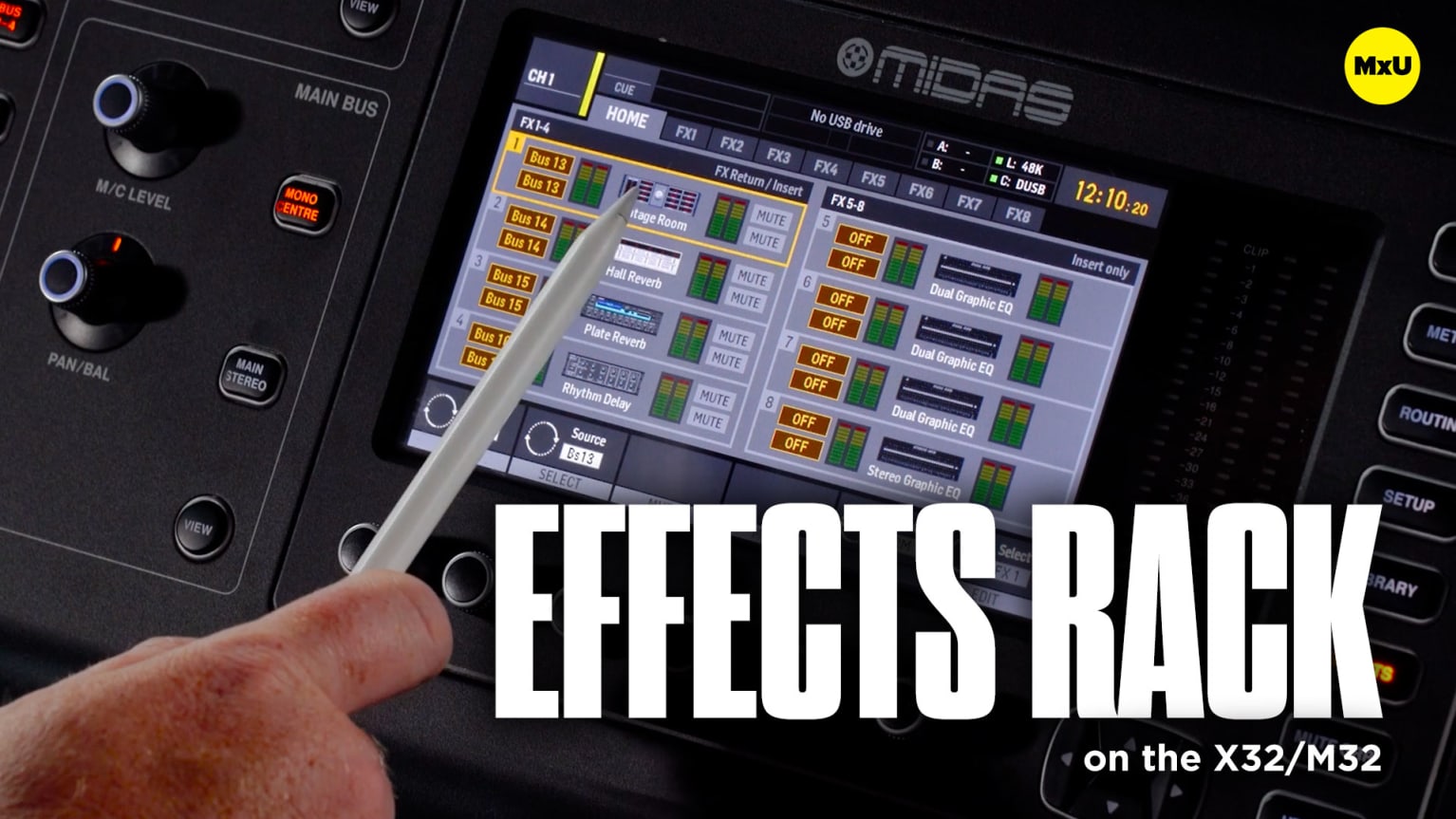 Effects Rack on the X32 / M32 - MxU