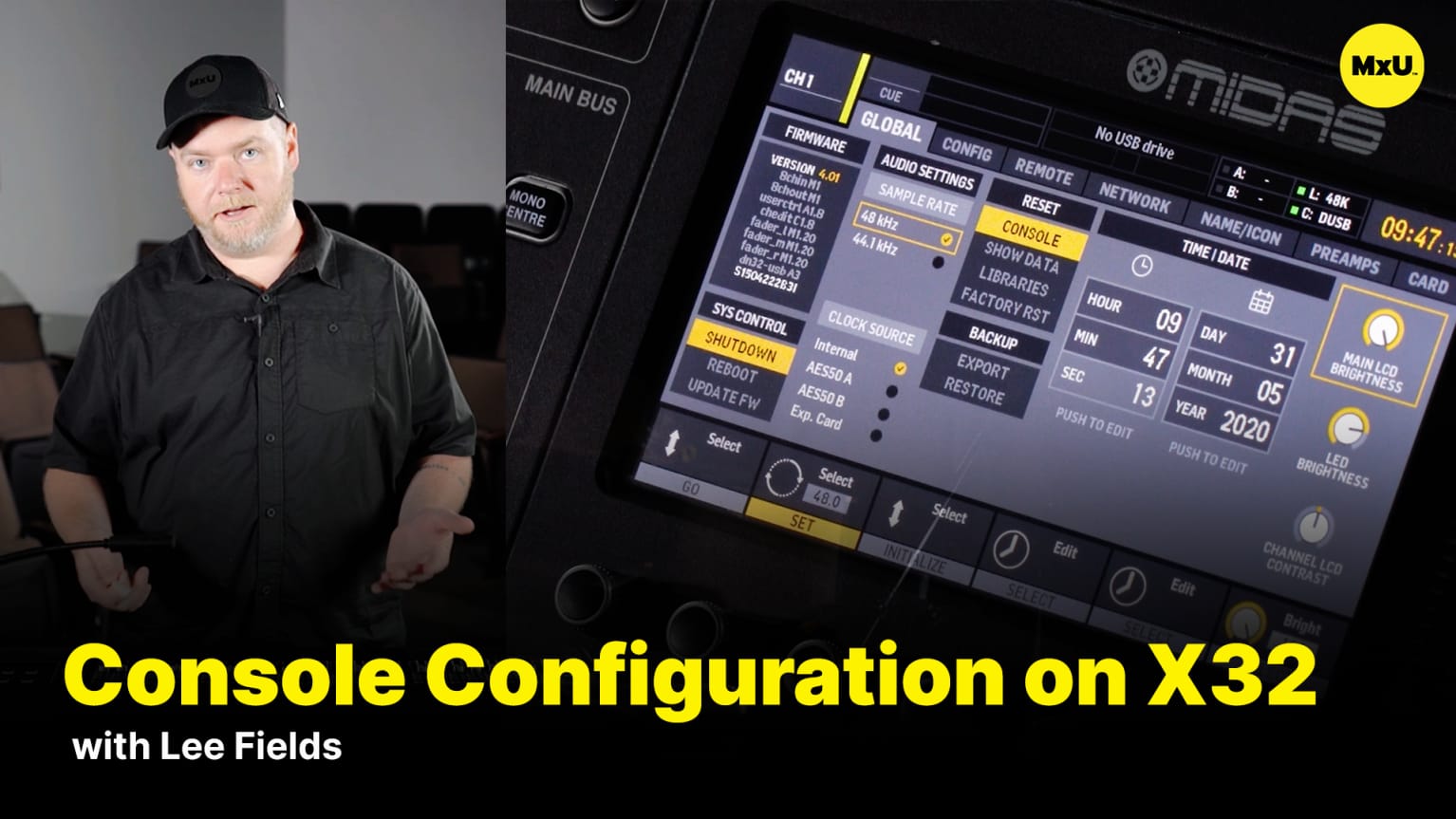 Console Configuration on X32 / M32 - MxU