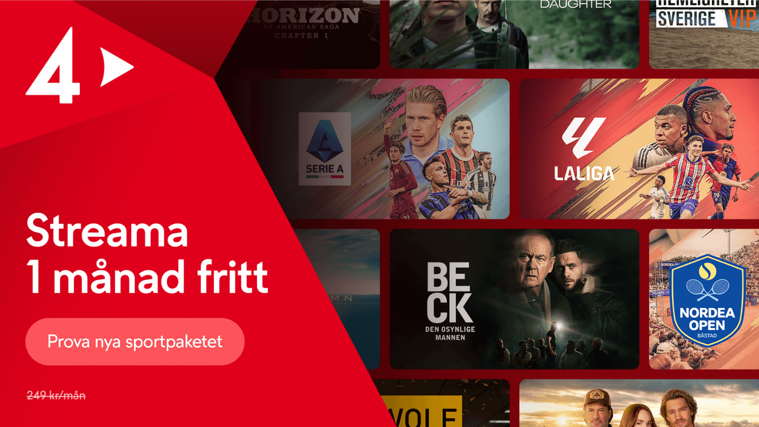 TV4 Play Sport – Nyhet för sportälskare: Nu får du en månad helt gratis ...