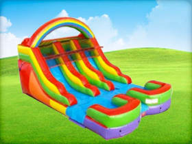 USA Rainbow Slip N Slide | Sky High Party Rentals