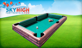 USA Inflatable Pool Table Rental | Sky High Party Rentals