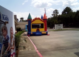 USA Multi Color Castle Moonwalk Rentals | Sky High Party Rentals