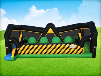 USA Toxic Adventure Obstacle Rockwall Slide | Sky High Party Rentals