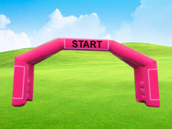 Pink Inflatable Race Track Arch Rental | Sky High Party Rentals
