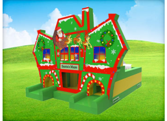 Christmas Dual Slide Rentals in Houston, TX | Sky High Party Rentals